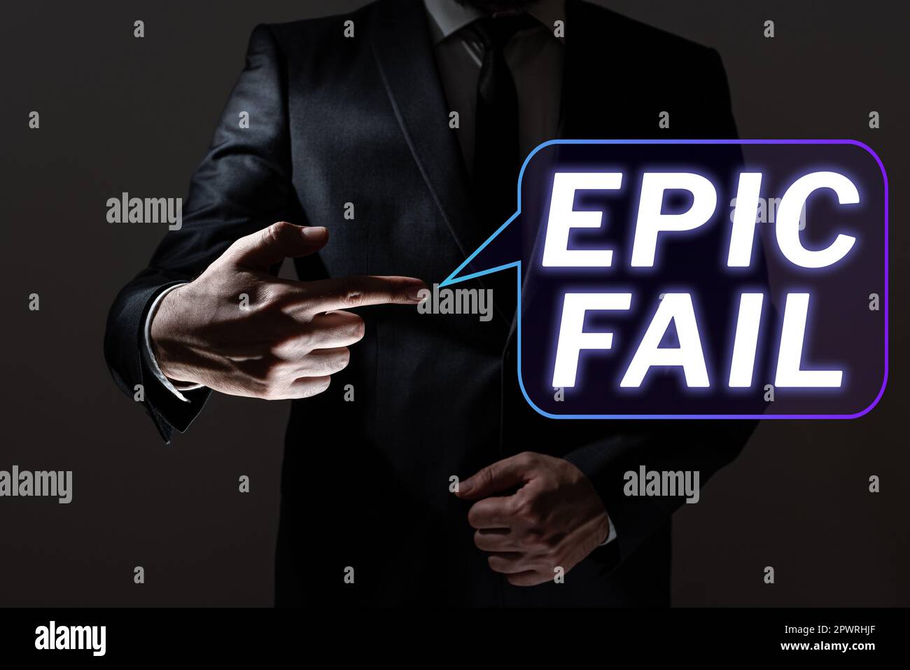 Writing displaying text Epic Fail, Concept meaning a spectacularly ...