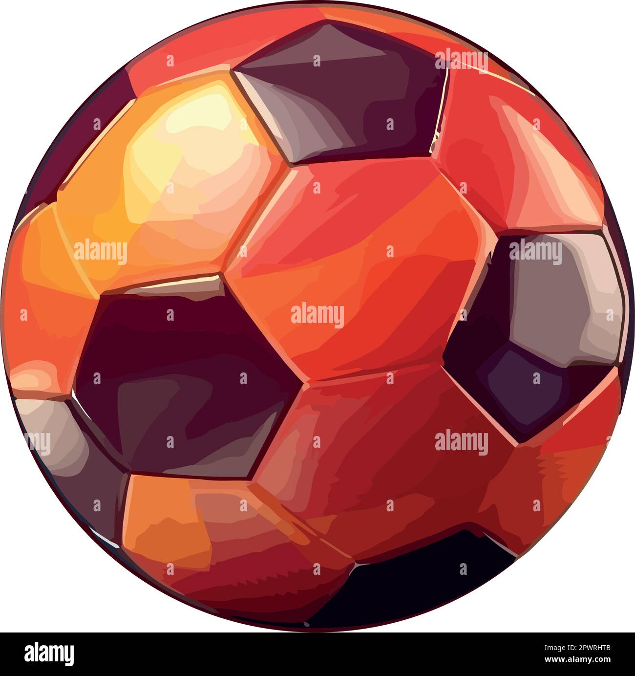 Soccer ball symbolizes competition and success Stock Vector Image & Art ...