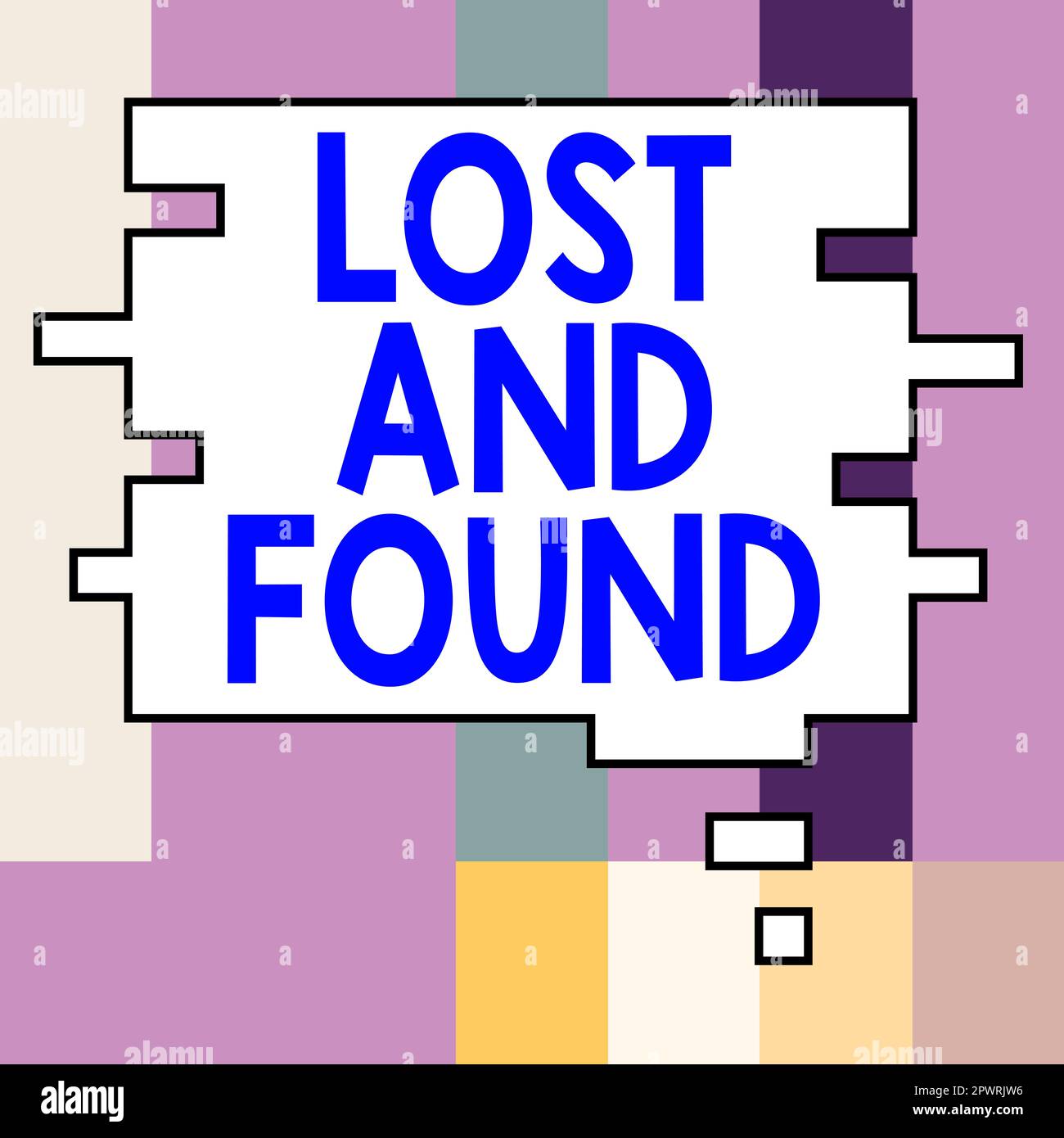 Hand writing sign Lost And Found, Business approach Place where you can ...