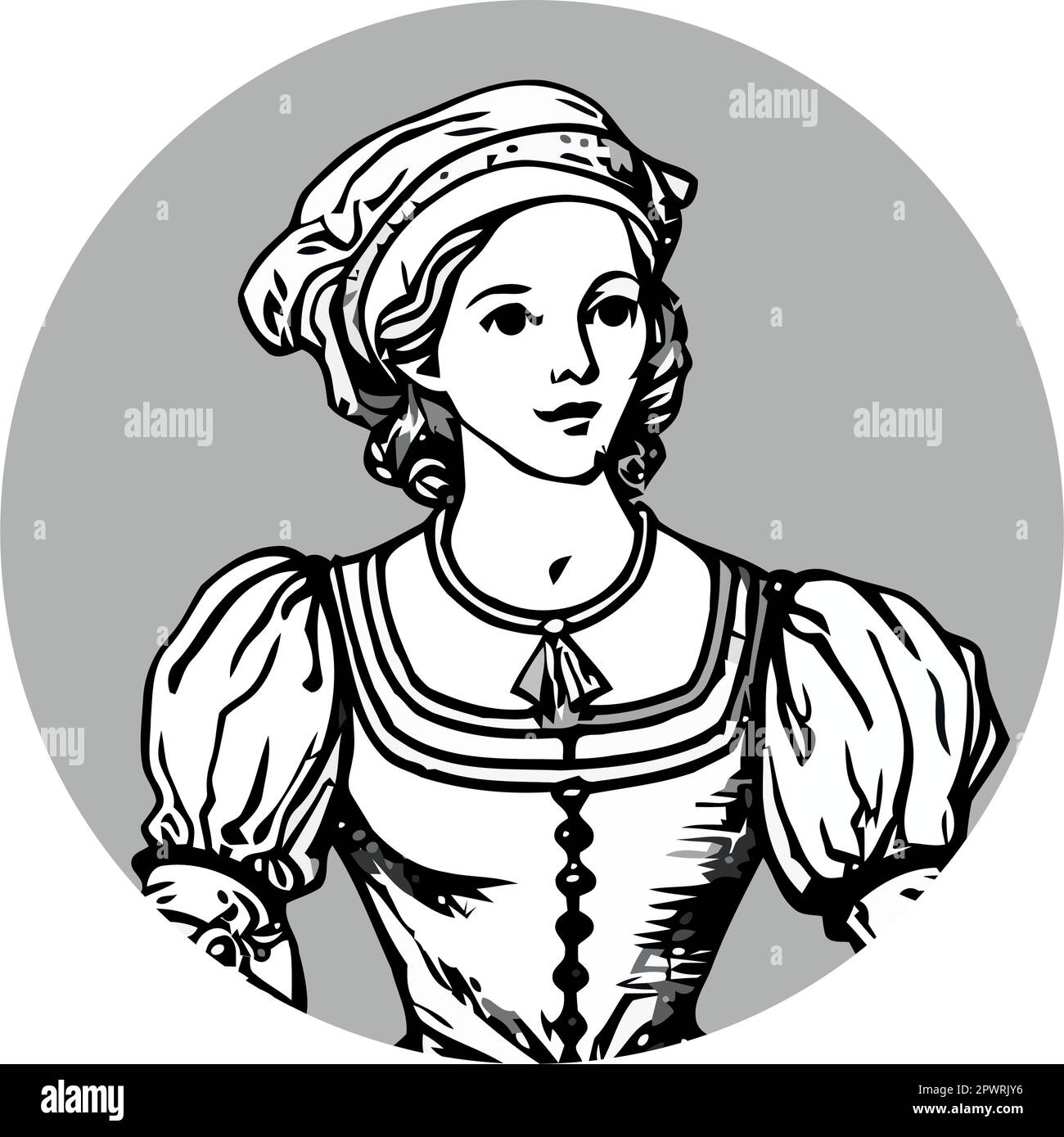 Royalty in Christian dress, a symbol of tradition Stock Vector Image ...