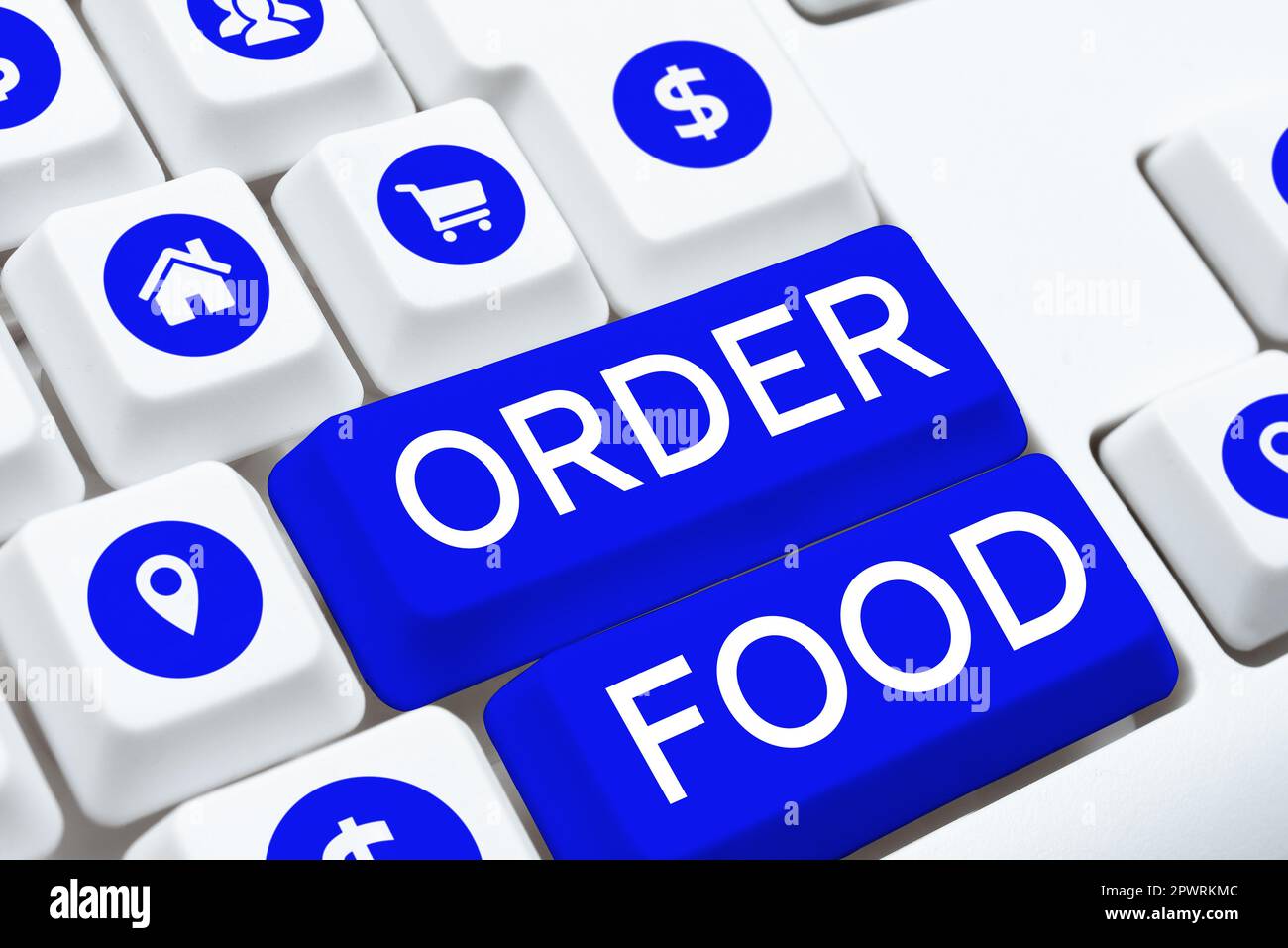 Writing displaying text Order Food, Business showcase the process of ...