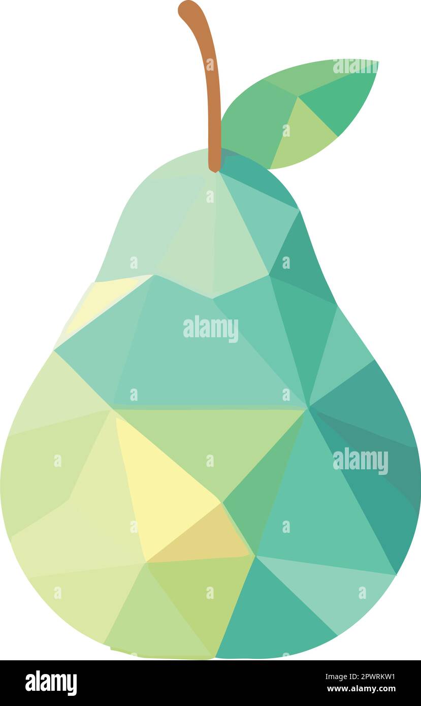 Fresh organic fruit pear abstract shape Stock Vector Image & Art - Alamy
