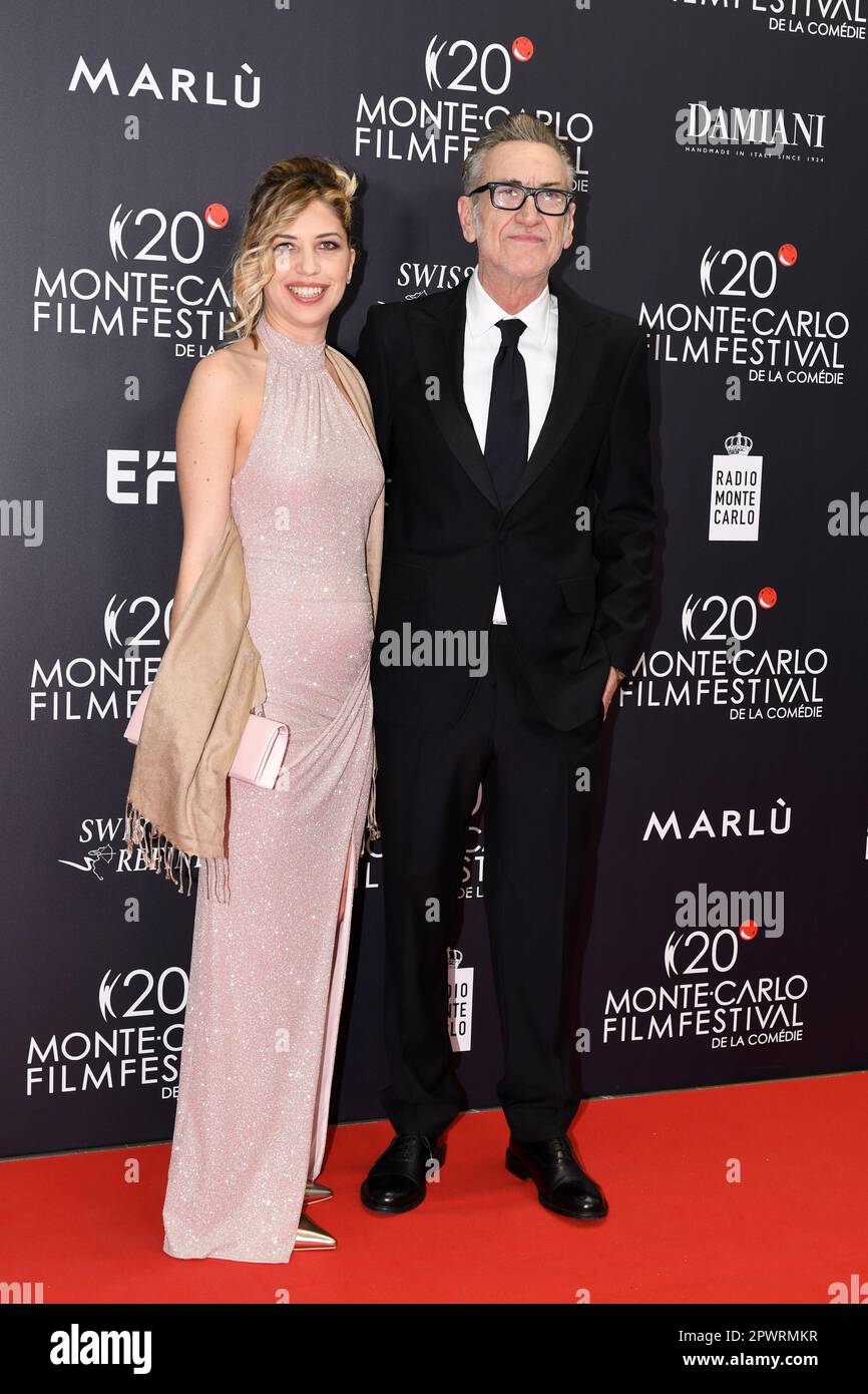 MONACO, - APRIL 29: Marco Giallini ,Giorgia Battisti , attends at Gala ...