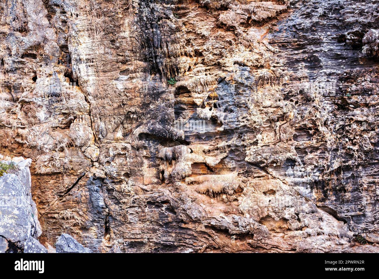 Natural stone surface detailed texture, Penteli mountain, Greece Stock ...