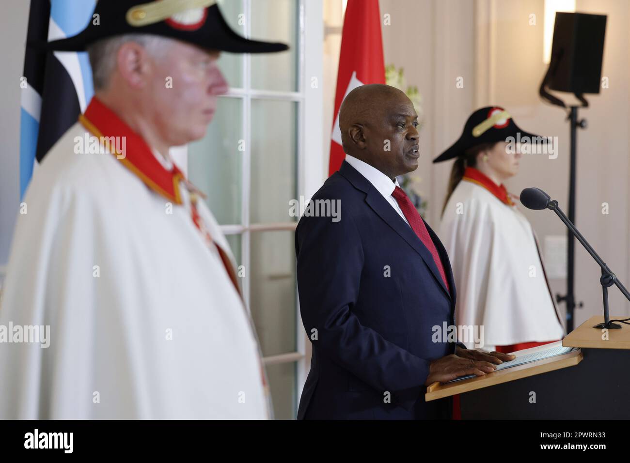 The President of the Republic of Botswana, Mokgweetsi Eric Keabetswe ...