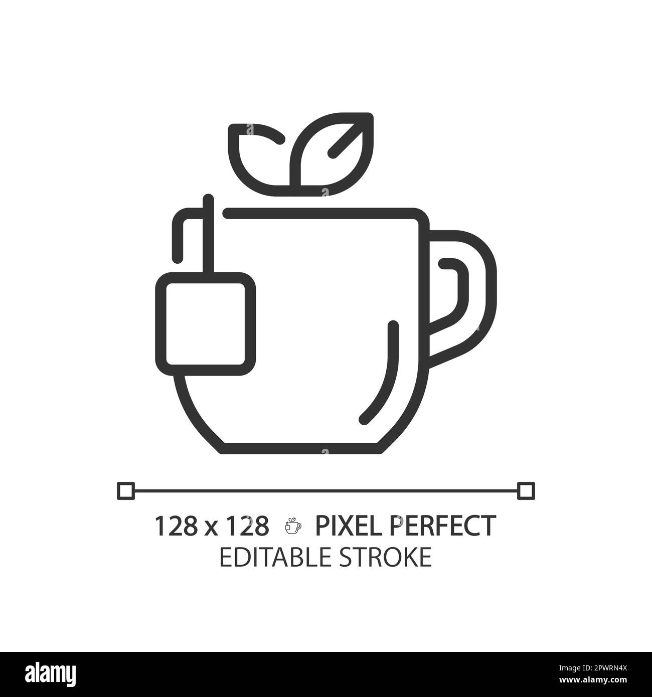 Tea pixel perfect linear icon Stock Vector Image & Art - Alamy Tea pixel perfect linear icon Stock Vector Image & Art - Alamy