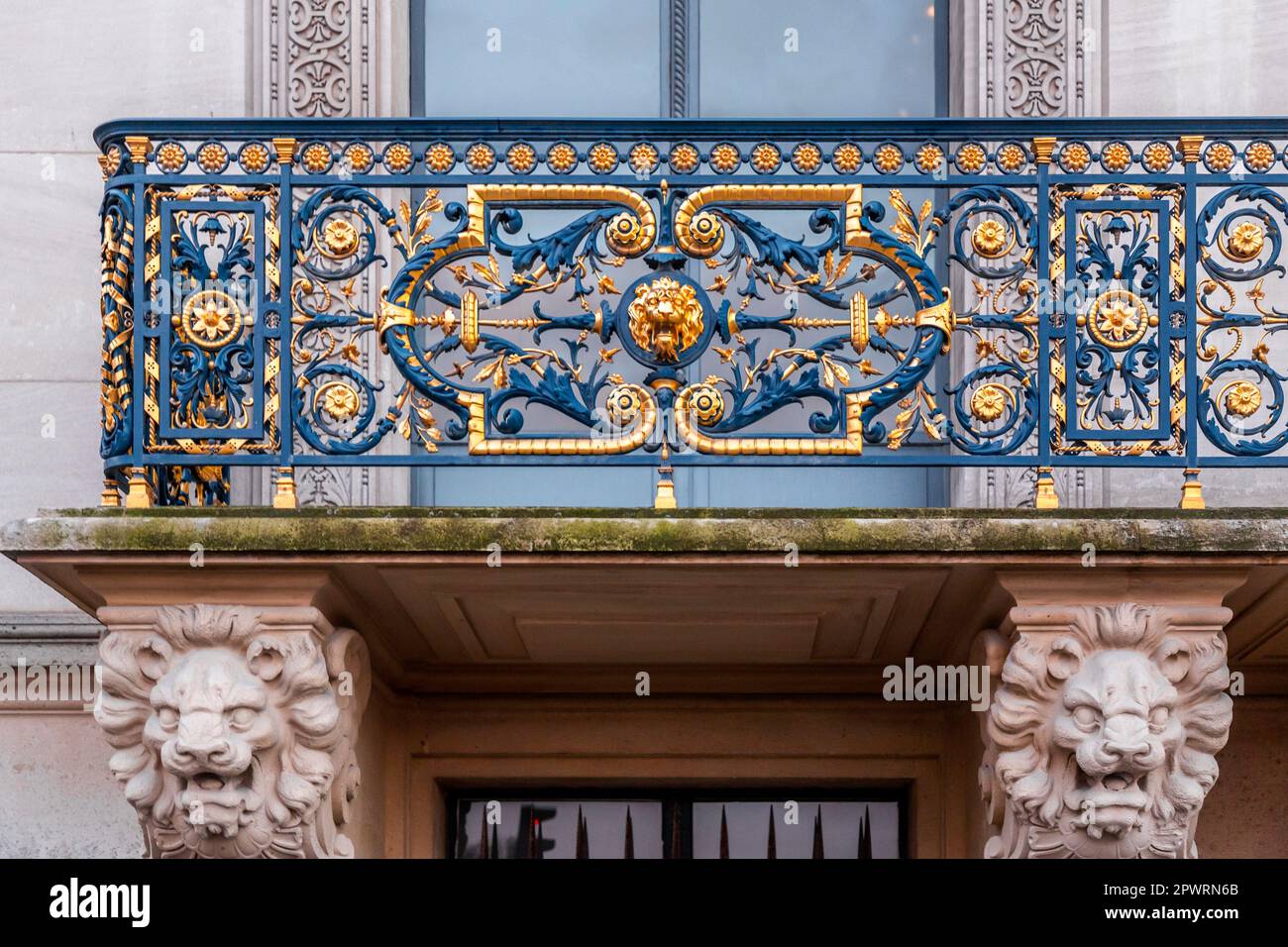 Detail from typical French architecture in Paris, France Stock Photo ...