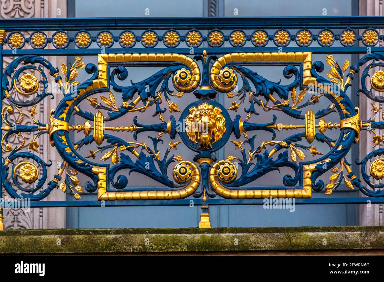 Detail from typical French architecture in Paris, France Stock Photo ...