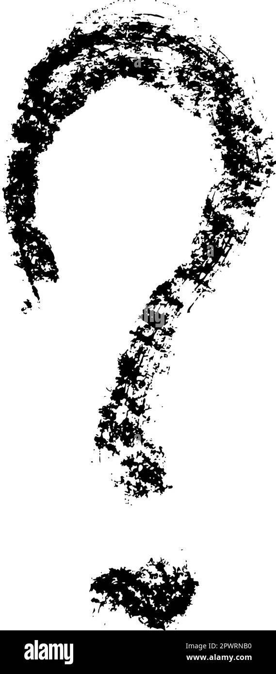 Chalk Textured Question Mark Sign Stock Vector Image & Art - Alamy