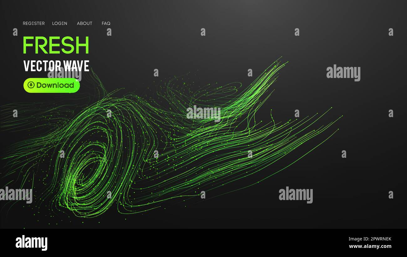 Fresh abstract green background. Green energy gradient mesh. Digital ...