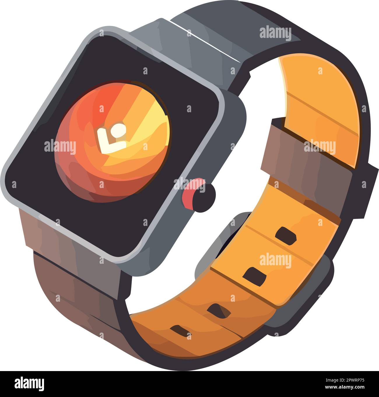 vector illustration of wrist watch innovation Stock Vector Image & Art ...