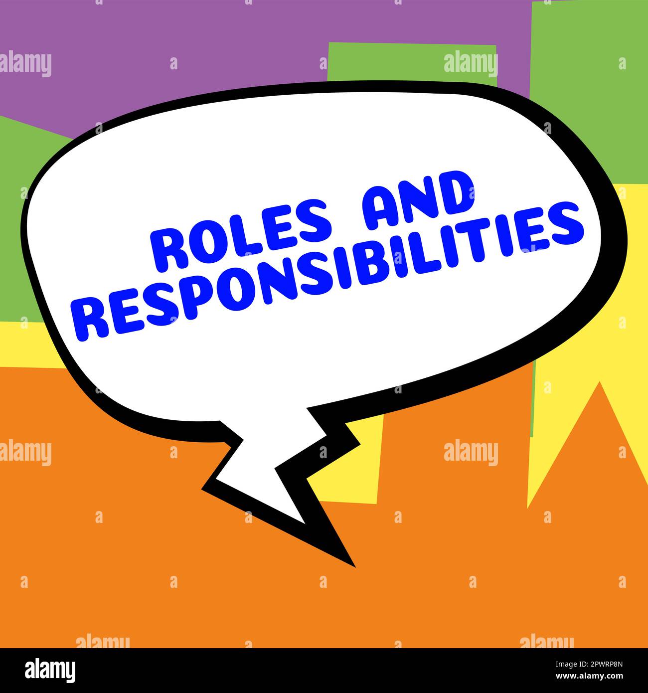 Handwriting text Roles And Responsibilities, Word Written on Business ...