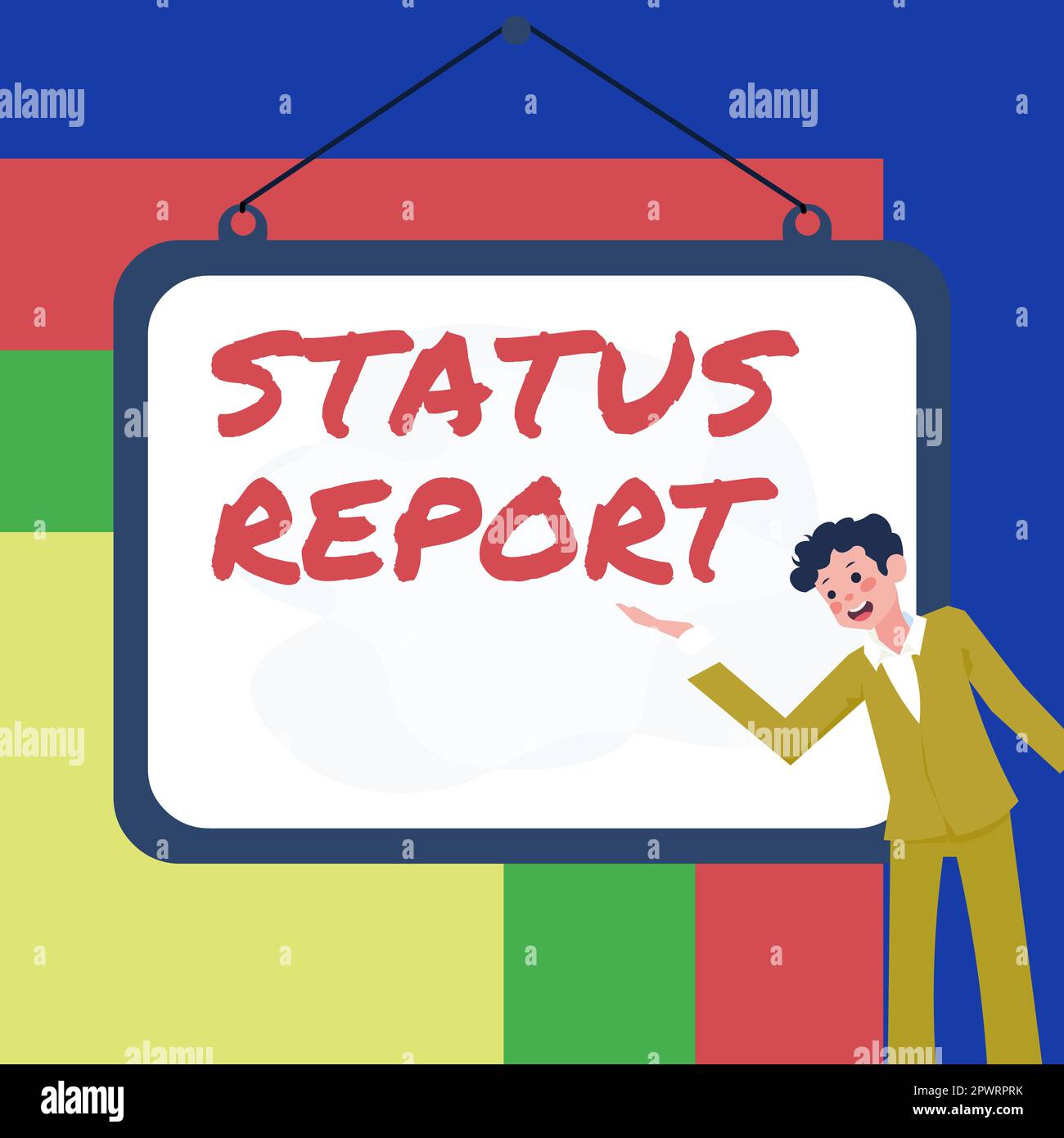 Inspiration showing sign Status Report, Business overview Update ...