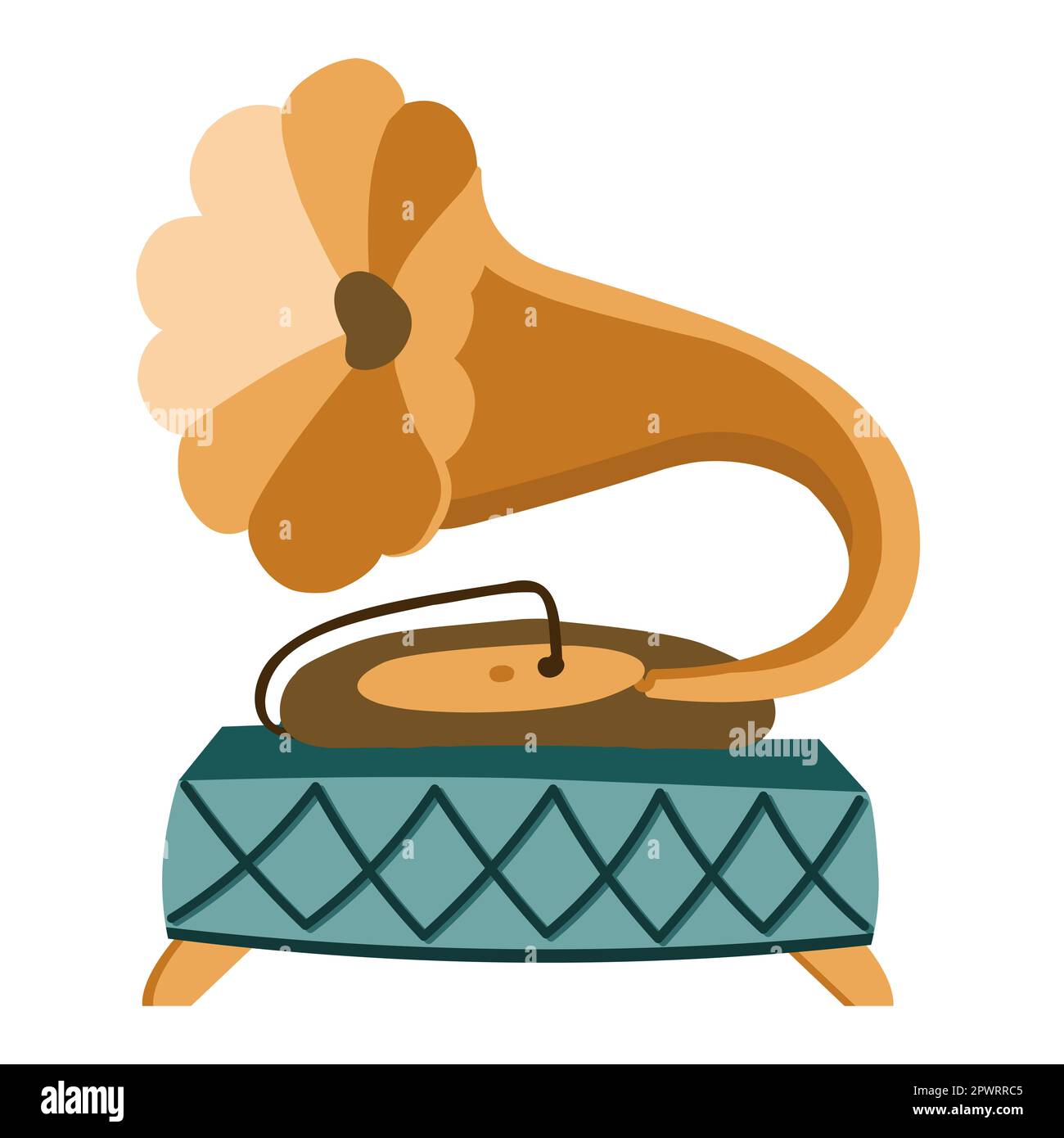 Art Deco loudspeaker. Interior Design. Music in art deco style. Music ...