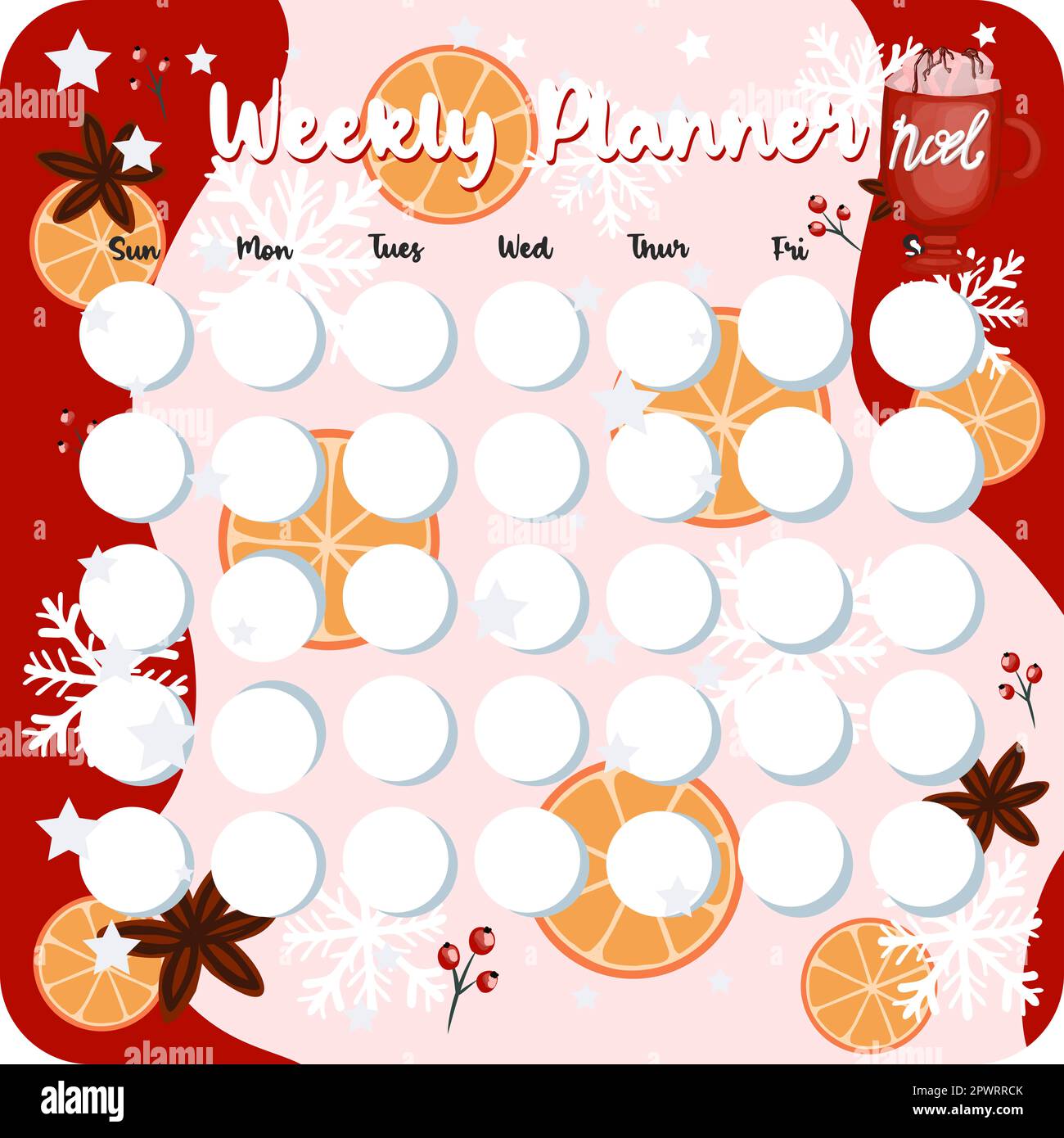 January monthly planner, weekly planner, habit tracker template and ...