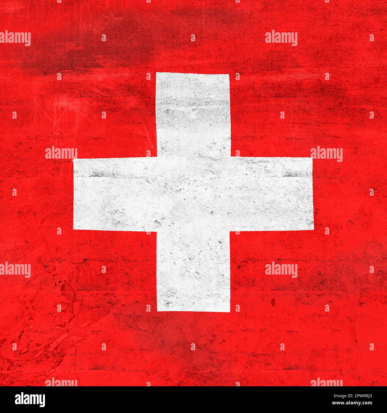 Realistic swiss flag hi-res stock photography and images - Alamy