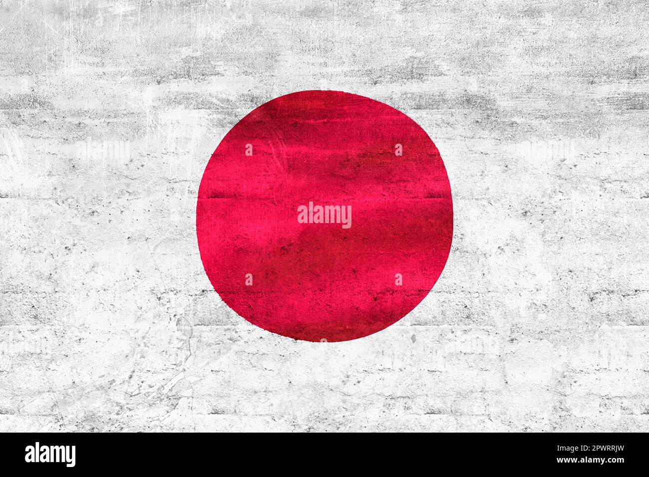 Japan flag - realistic waving fabric flag Stock Photo - Alamy