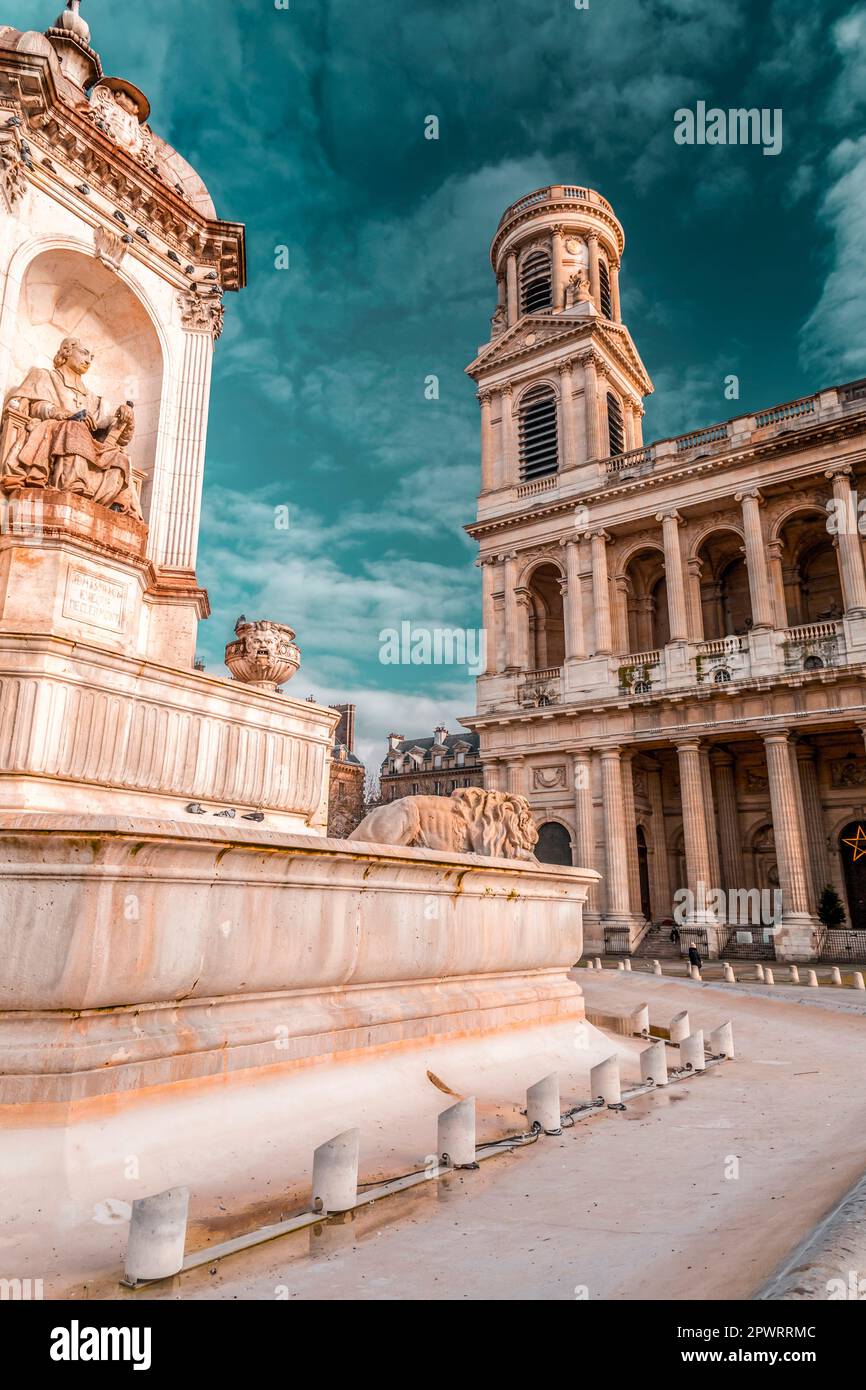 The Church of Saint-Sulpice is a Roman Catholic church on the east side ...
