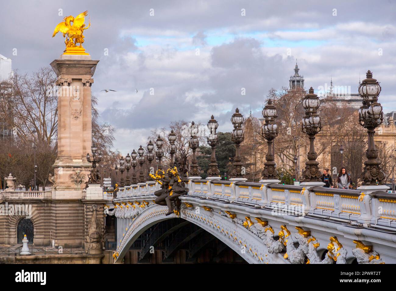 The Pont Alexandre III is a deck arch bridge that spans the Seine in ...