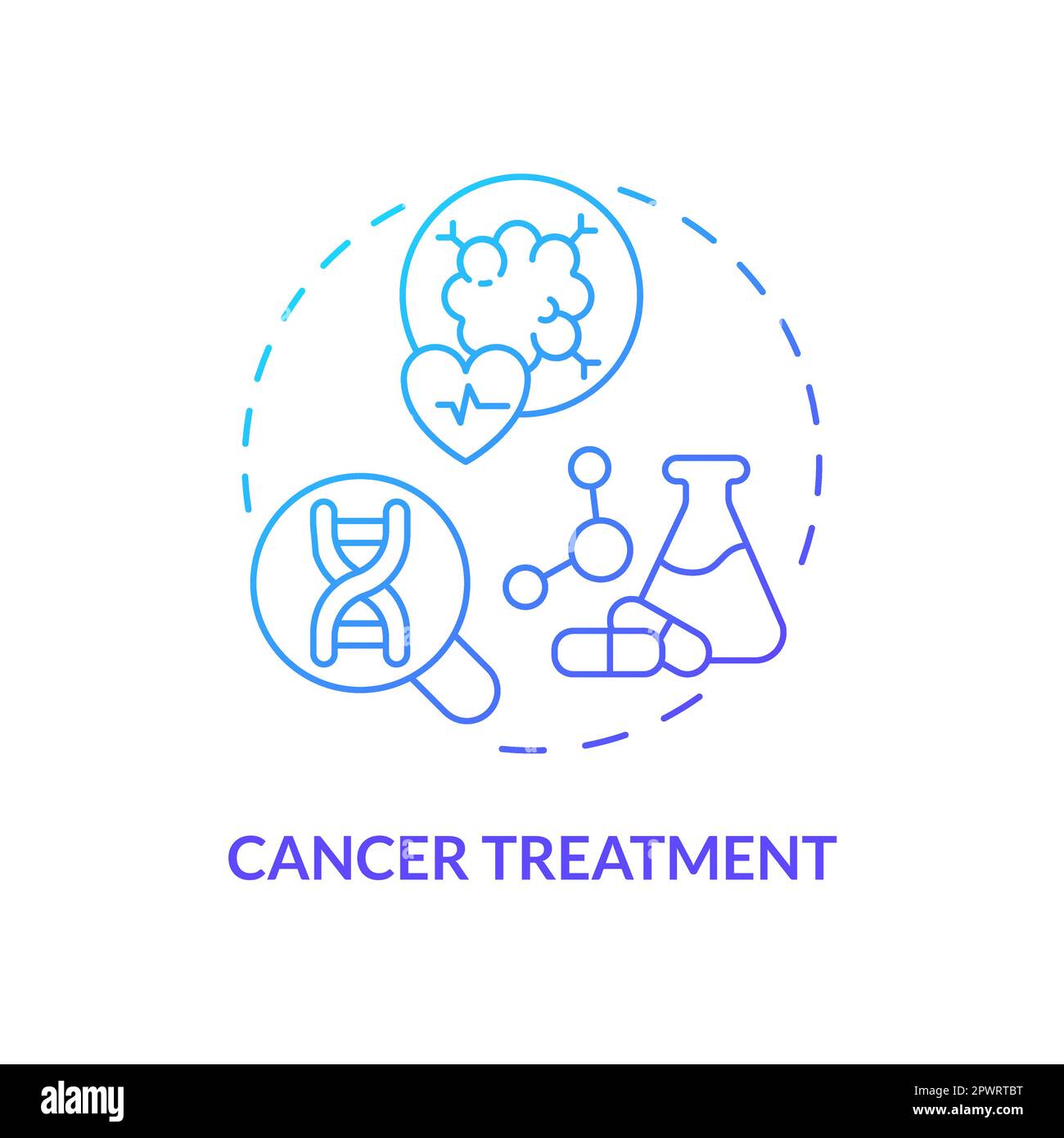Research cancer treatment line Stock Vector Images - Alamy