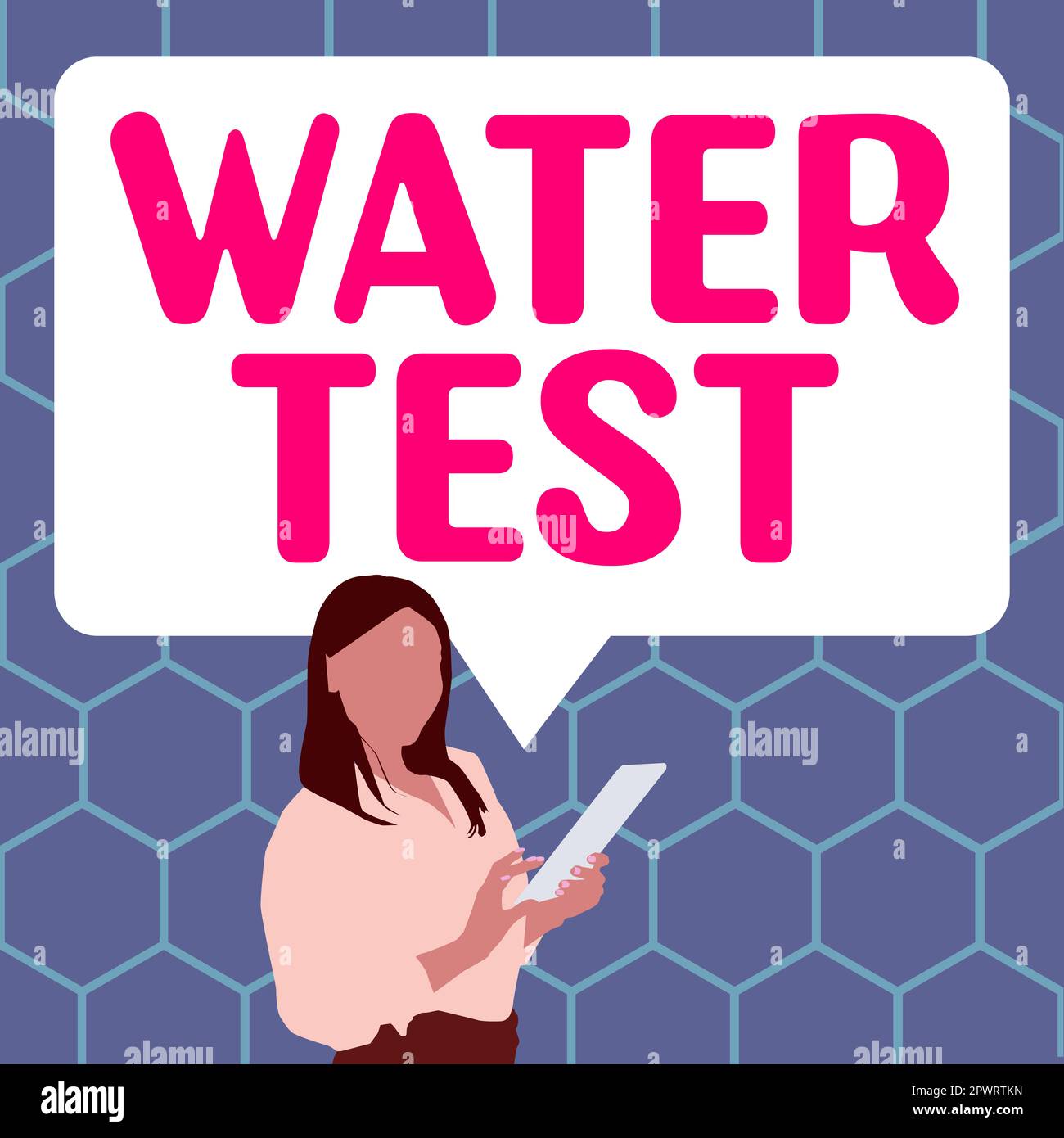 Sign displaying Water Test, Business approach Sampling of various ...