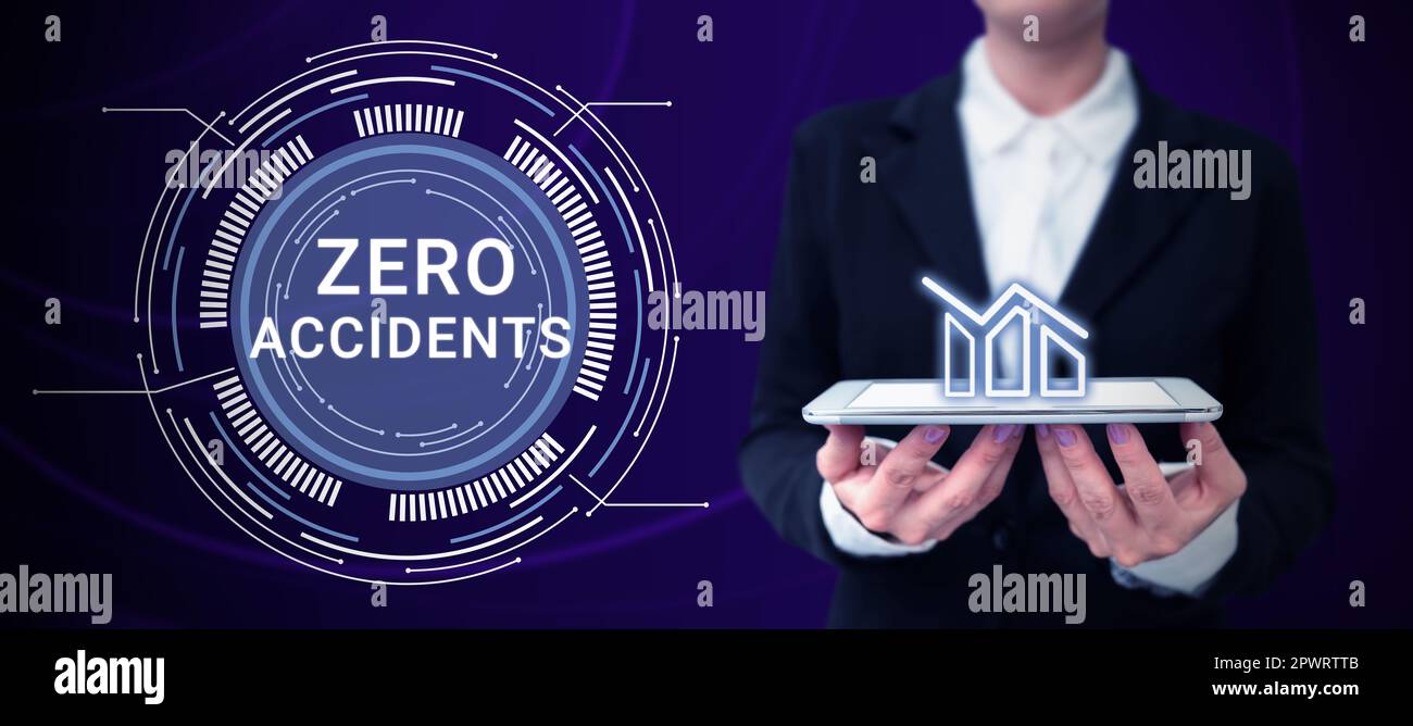 Handwriting text Zero Accidents, Business approach important strategy ...