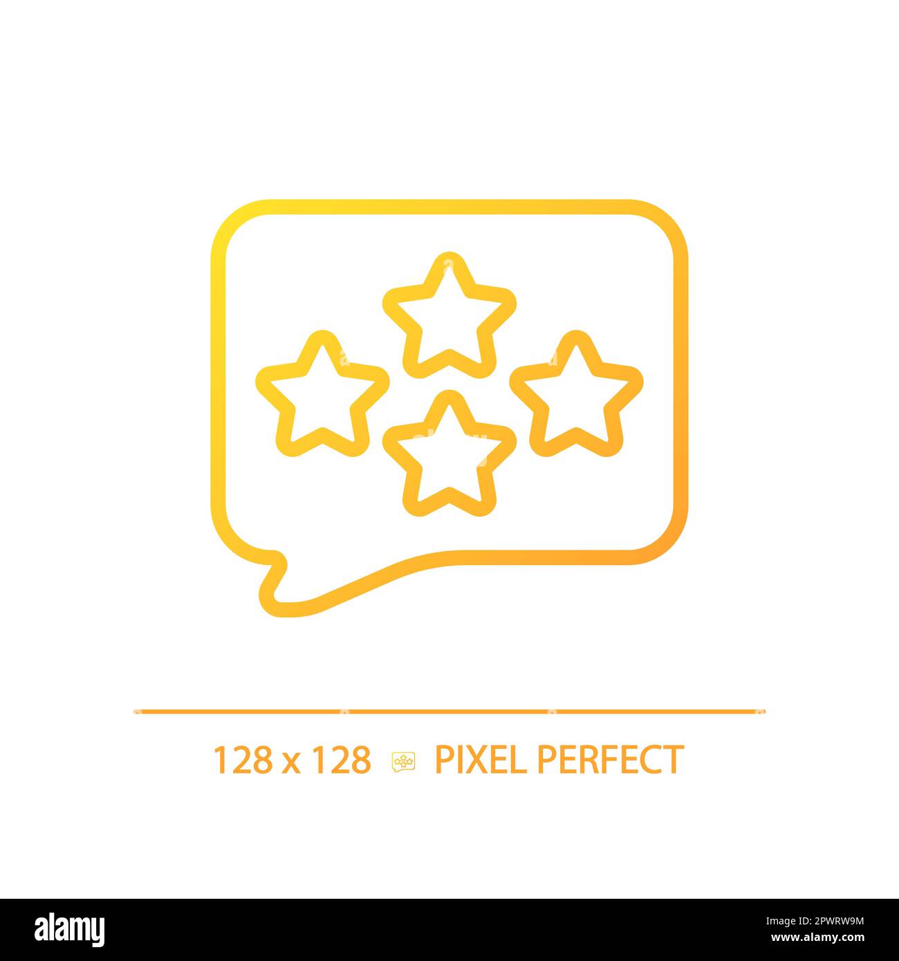 Comment with assess pixel perfect gradient linear vector icon Stock Vector Image & Art - Alamy