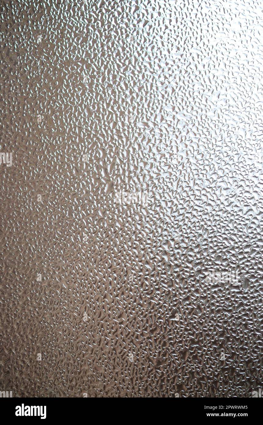 A photo of the glass surface of the window, covered with a multitude of ...