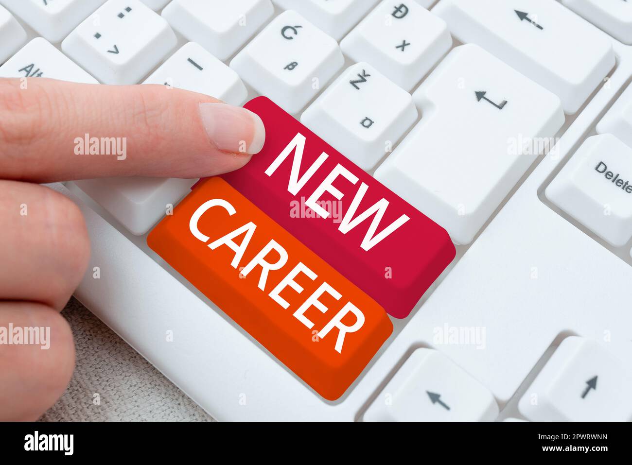 Sign displaying New Career, Conceptual photo a change to a different ...