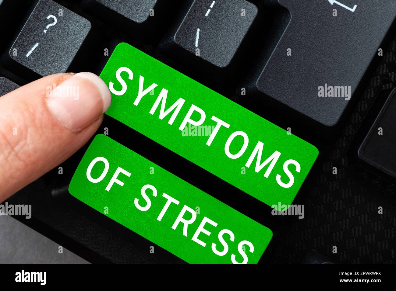 Handwriting text Symptoms Of Stress, Conceptual photo serving as ...