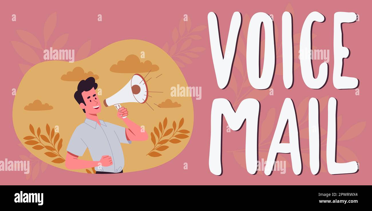 Inspiration showing sign Voice Mail, Conceptual photo Electronic system ...