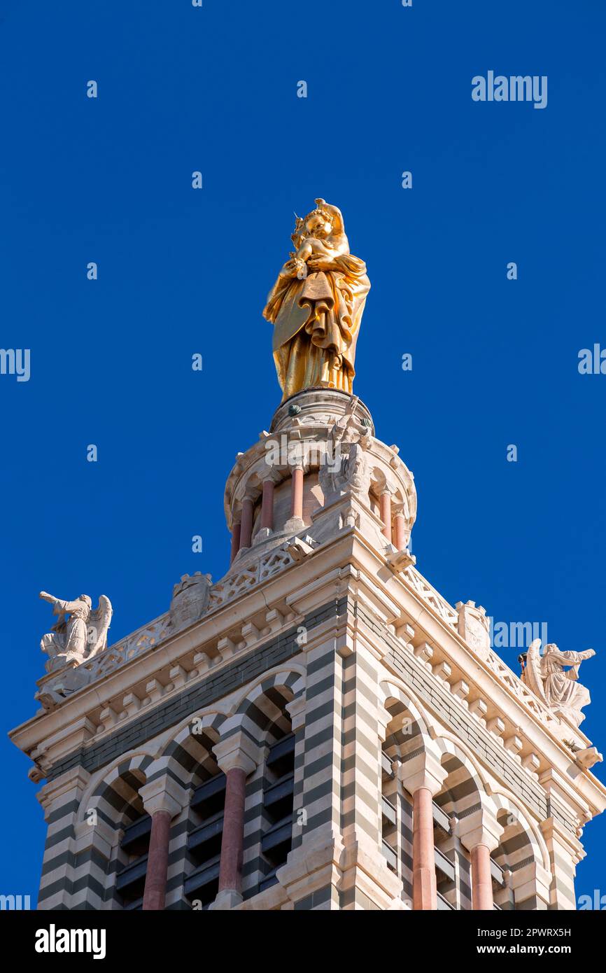 Notre-Dame de la Garde or la Bonne Mere is a Catholic basilica in ...