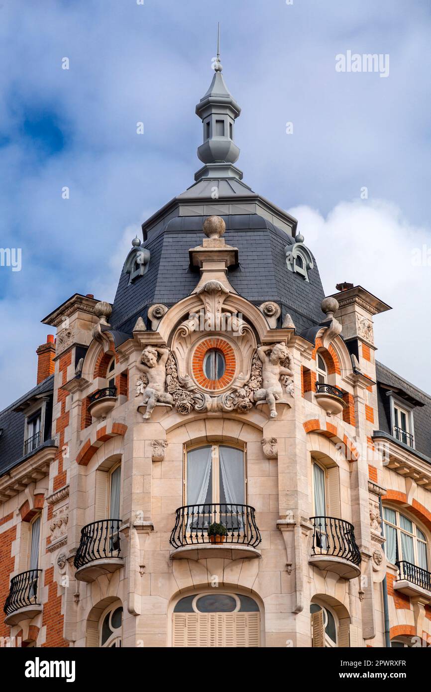 Architectural detail from the streets of Orleans, the prefecture of the ...