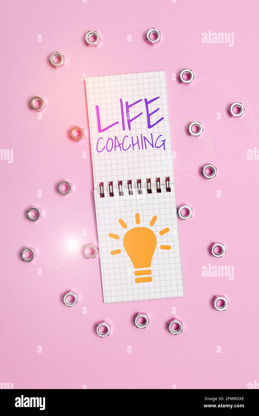Sign displaying Life Coaching, Concept meaning Improve Lives by ...