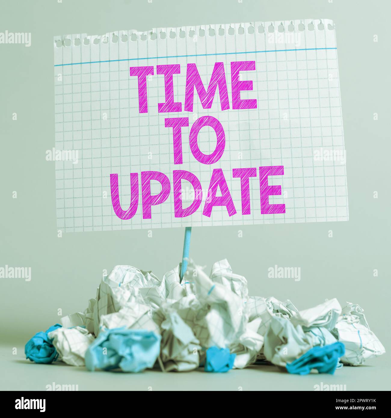 Hand writing sign Time To Update, Conceptual photo The latest ...