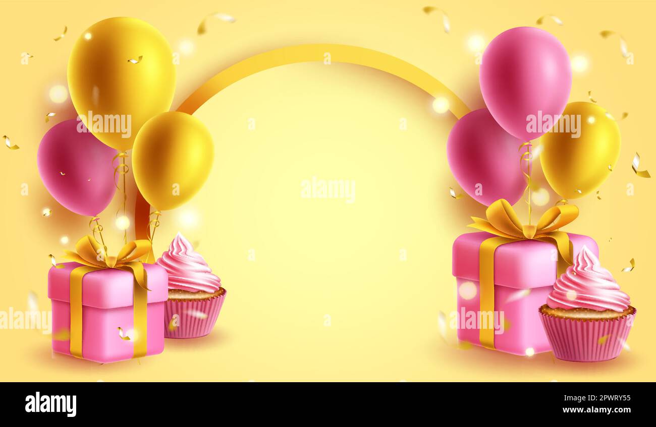 Birthday card vector background design. Happy birthday invitation card ... Birthday card vector background design. Happy birthday invitation card ...