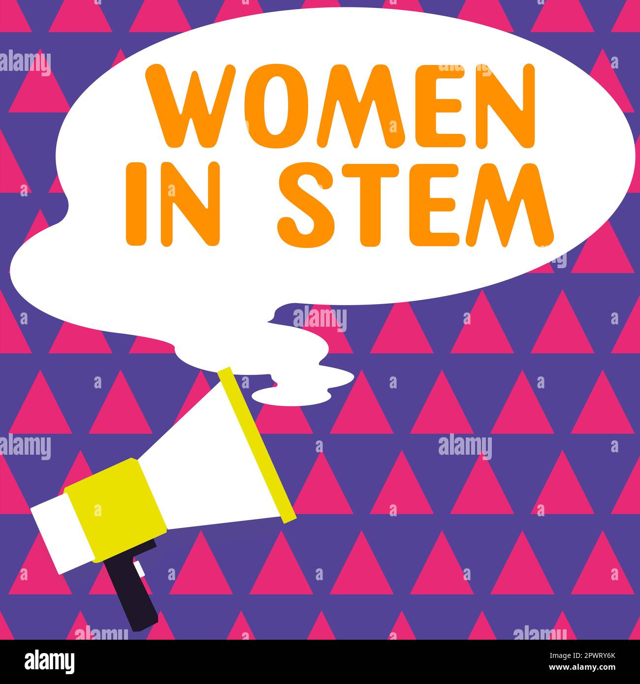 Text caption presenting Women In Stem, Business idea Science Technology ...