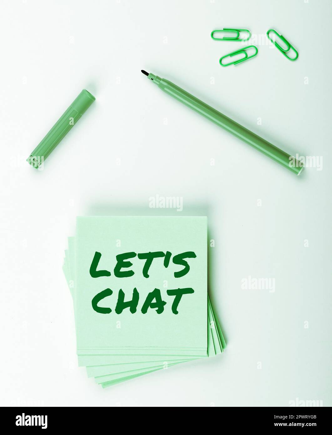 Inspiration showing sign LET'S CHAT, Word for inviting the person to ...