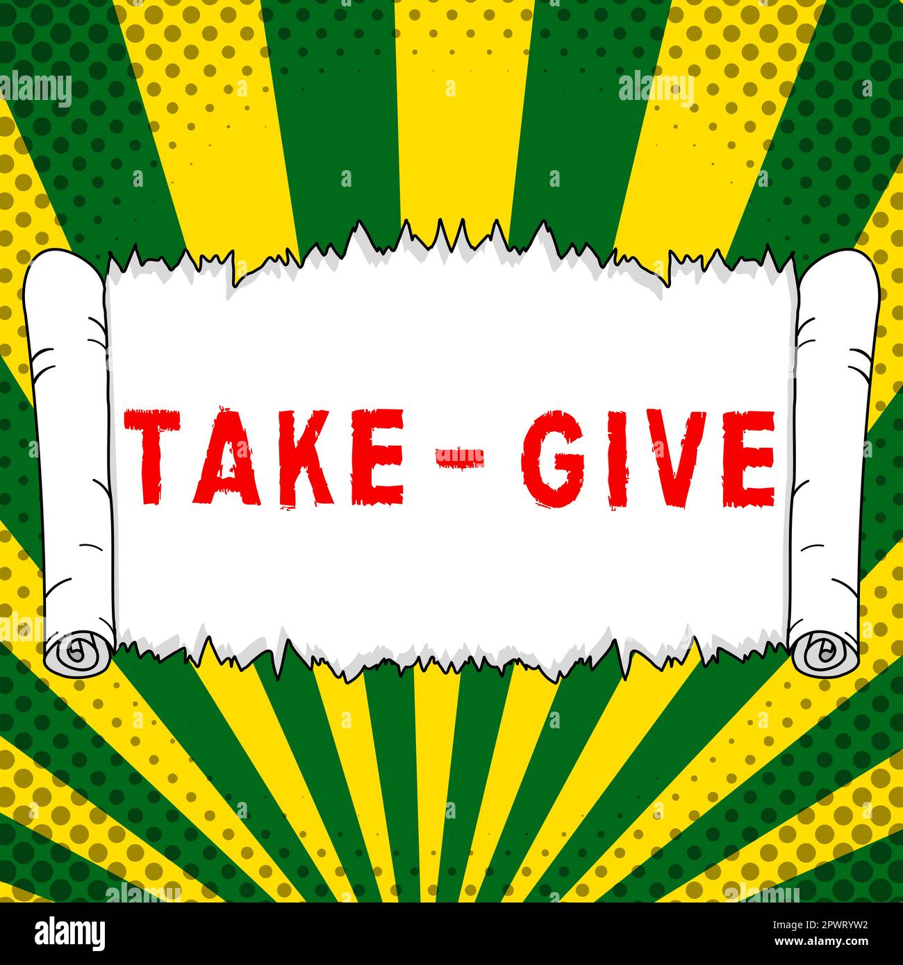 Conceptual caption Take Give, Word for also the willingness to accept ...