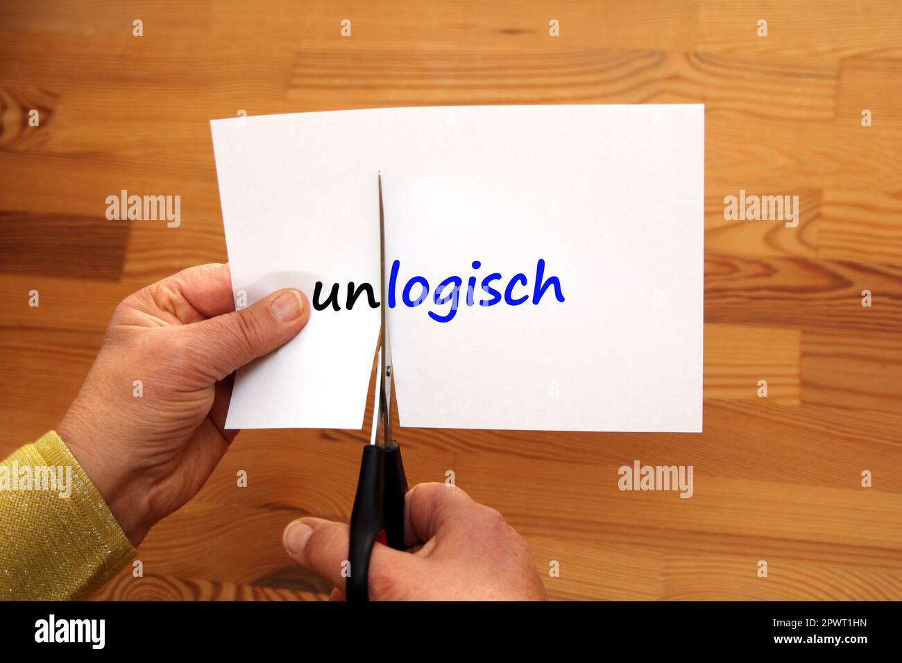 logisch oder unlogisch Stock Photo - Alamy