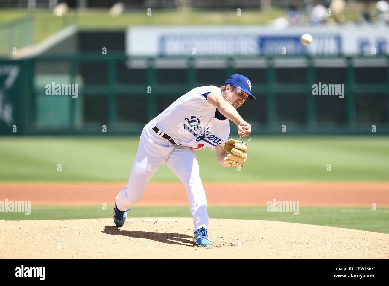 Starting pitcher Gavin Stone (11) of the Oklahoma City Dodgers pitches ...