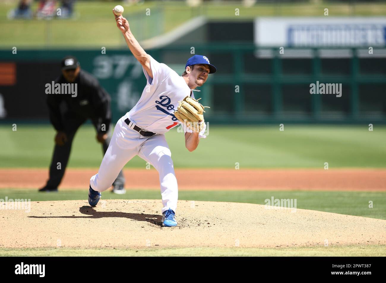 Starting pitcher Gavin Stone (11) of the Oklahoma City Dodgers pitches ...