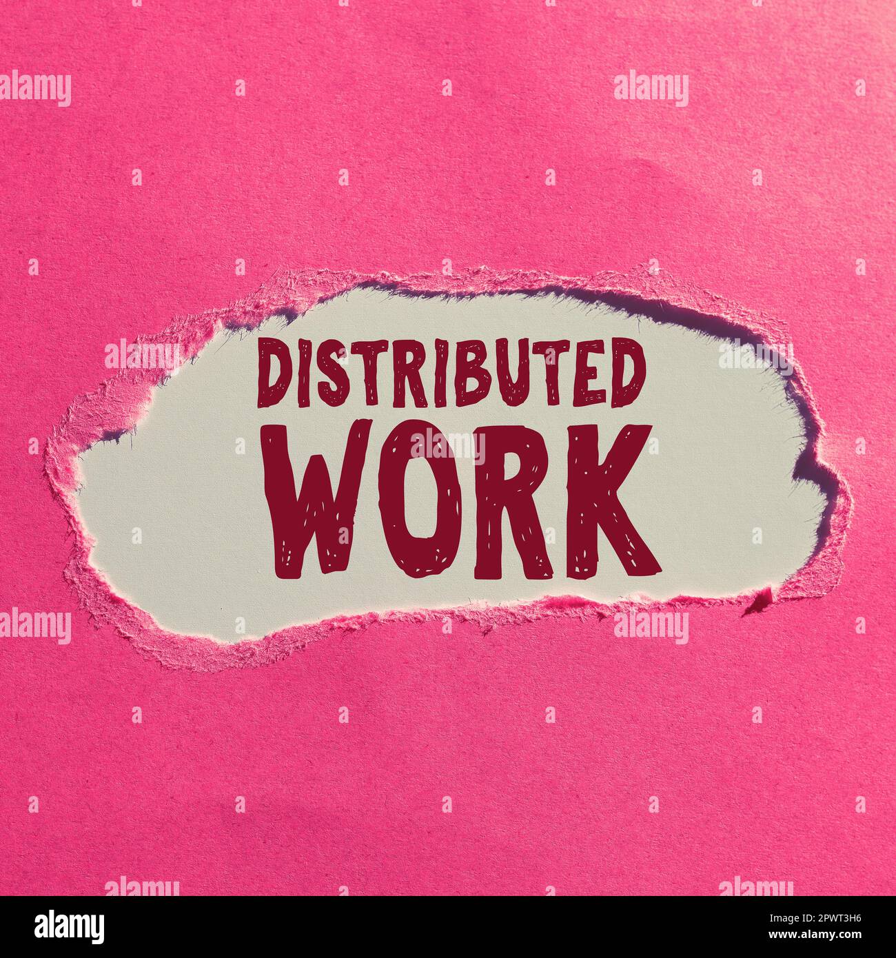 Writing Displaying Text Distributed Work Business Approach Practiced By Enterprises Using