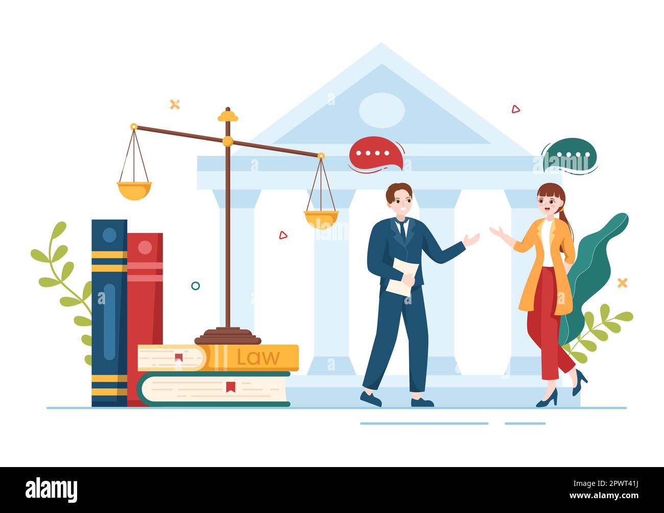 Law Firm Services with Justice, Legal Advice, Judgement and Lawyer ...