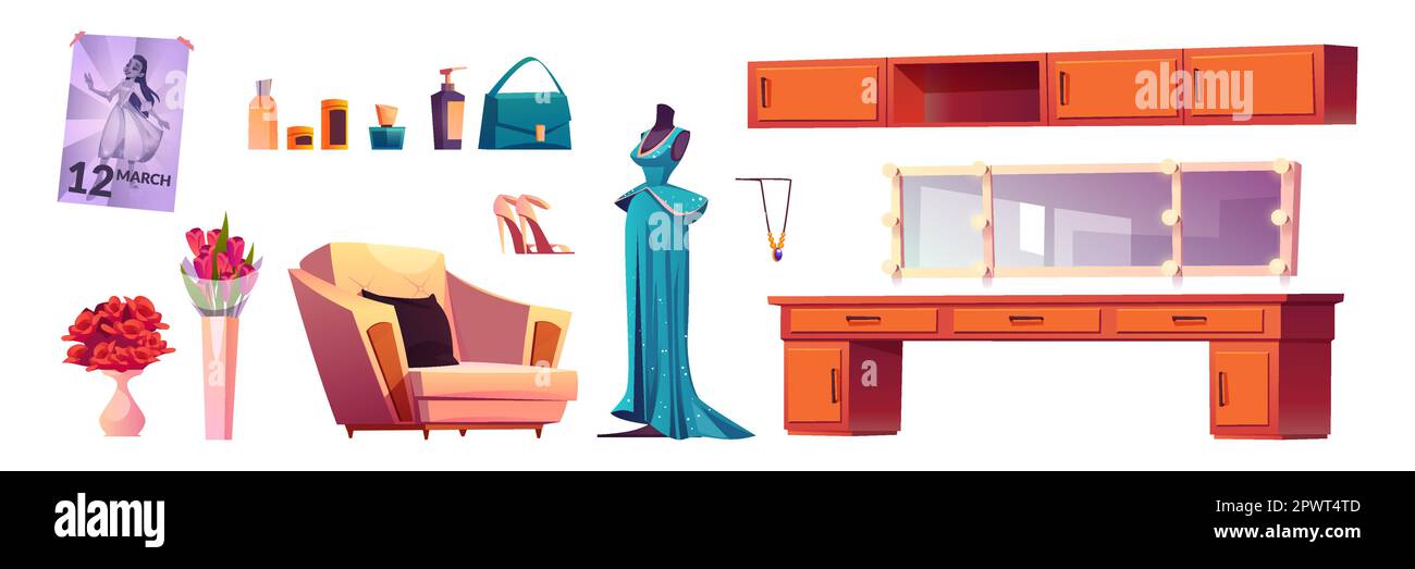 Backstage Makeup Table