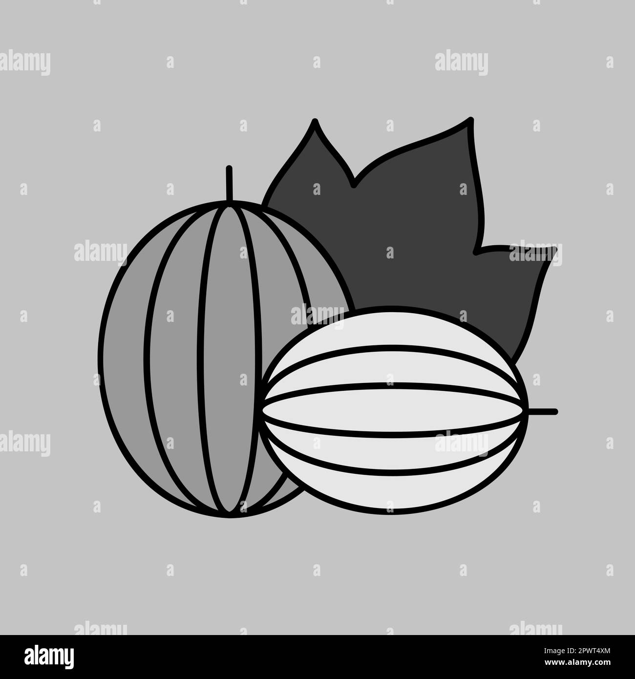 Gooseberries vector grayscale icon. Graph symbol for food and drinks ...