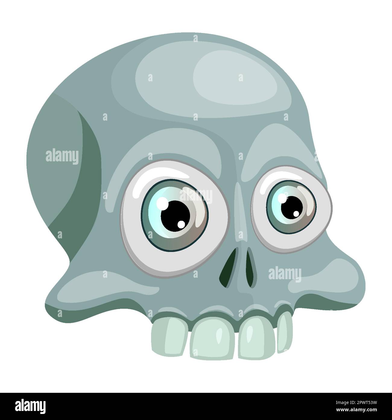 Human skull, head of skeleton. Symbol of death or dangerous. Design ...