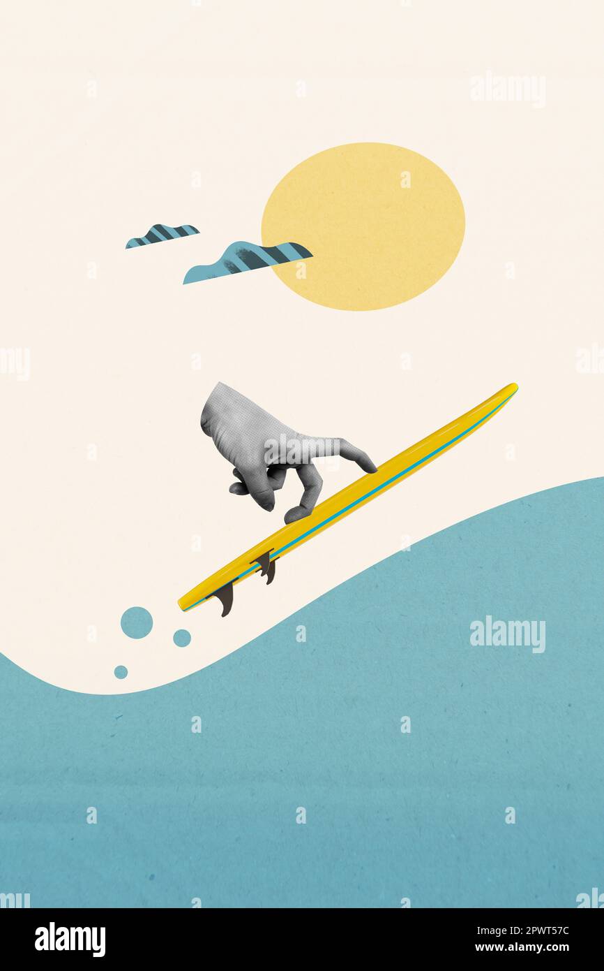 Composite vertical advertisement summer advertisement resort fingers ...