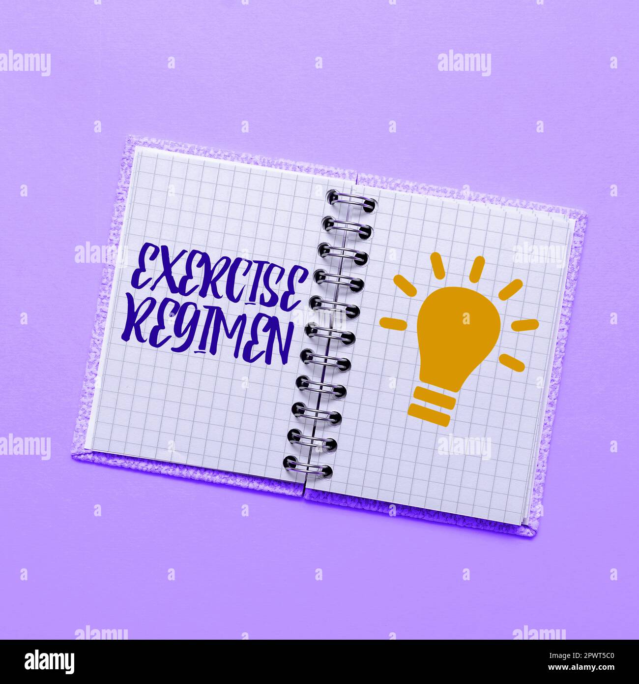 Writing displaying text Exercise Regimen, Word for move body ...