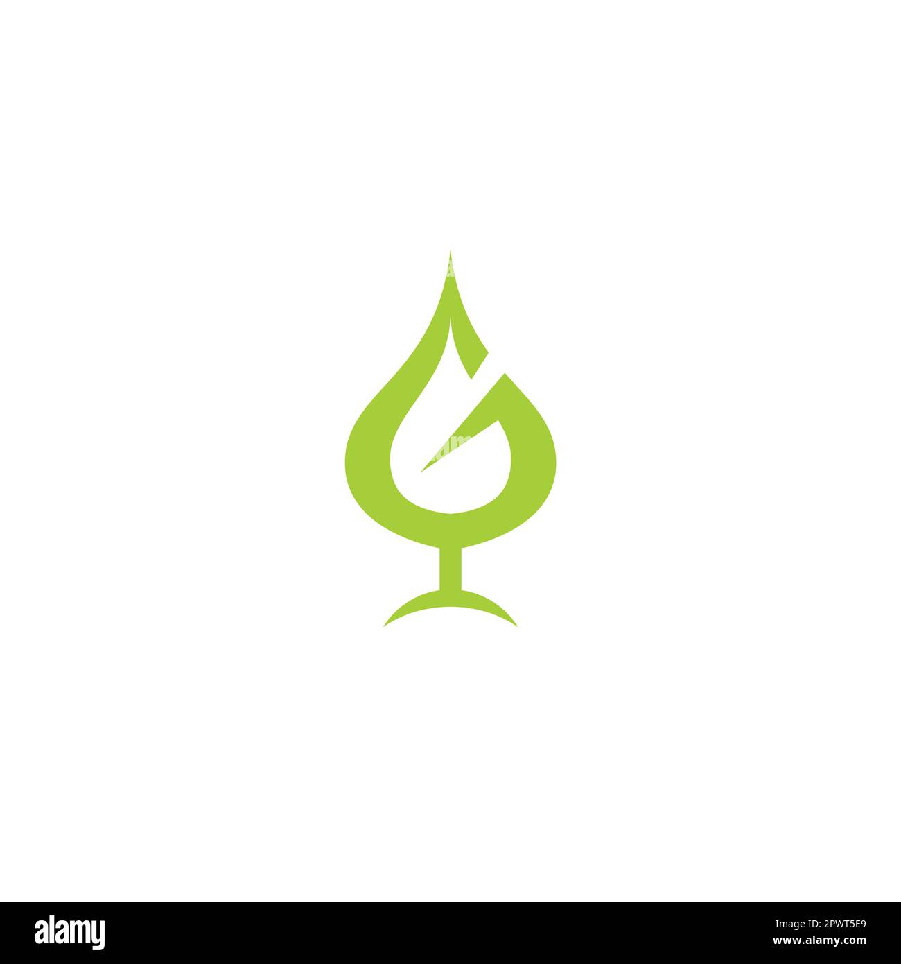 Letter G leaf Growth Logo. G Icon. Letter G Vector Illustration Stock ...